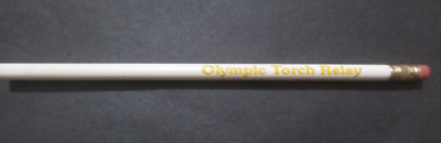White Coca-Cola Pencil Olympic Torch Relay Bedford County Tenn June, 28 ...