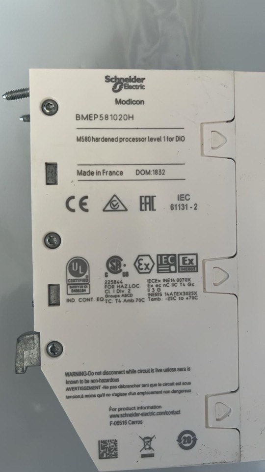 BMEP581020H Schneider Electric Modicon M580 Series PLC CPU Modicon M580 ...