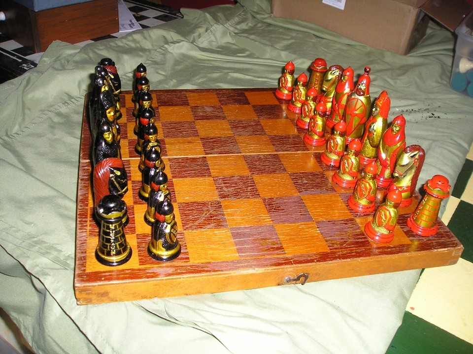 Unique Eastern European Chess Set | eBay