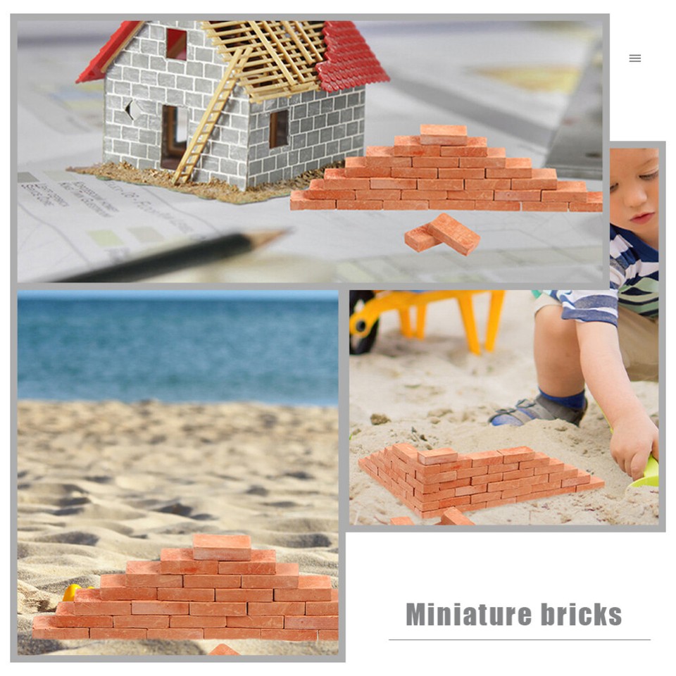 100 Pcs Building Blocks Miniature Stone Bricks Micro Landscape | eBay