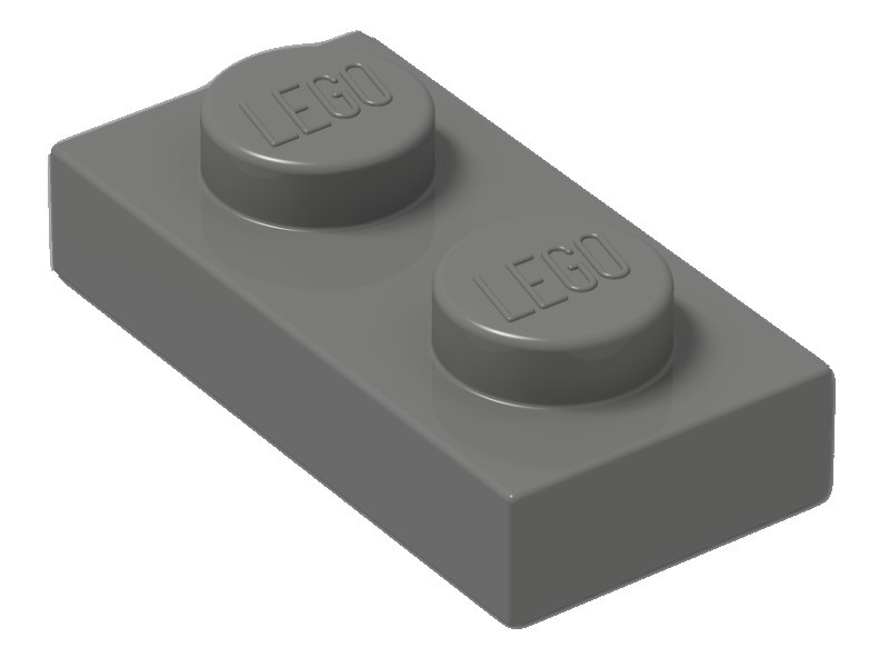 ☀️Lego 1x2 DARK BLUISH GRAY Plates x100 Building Part Piece Bulk Lot ...