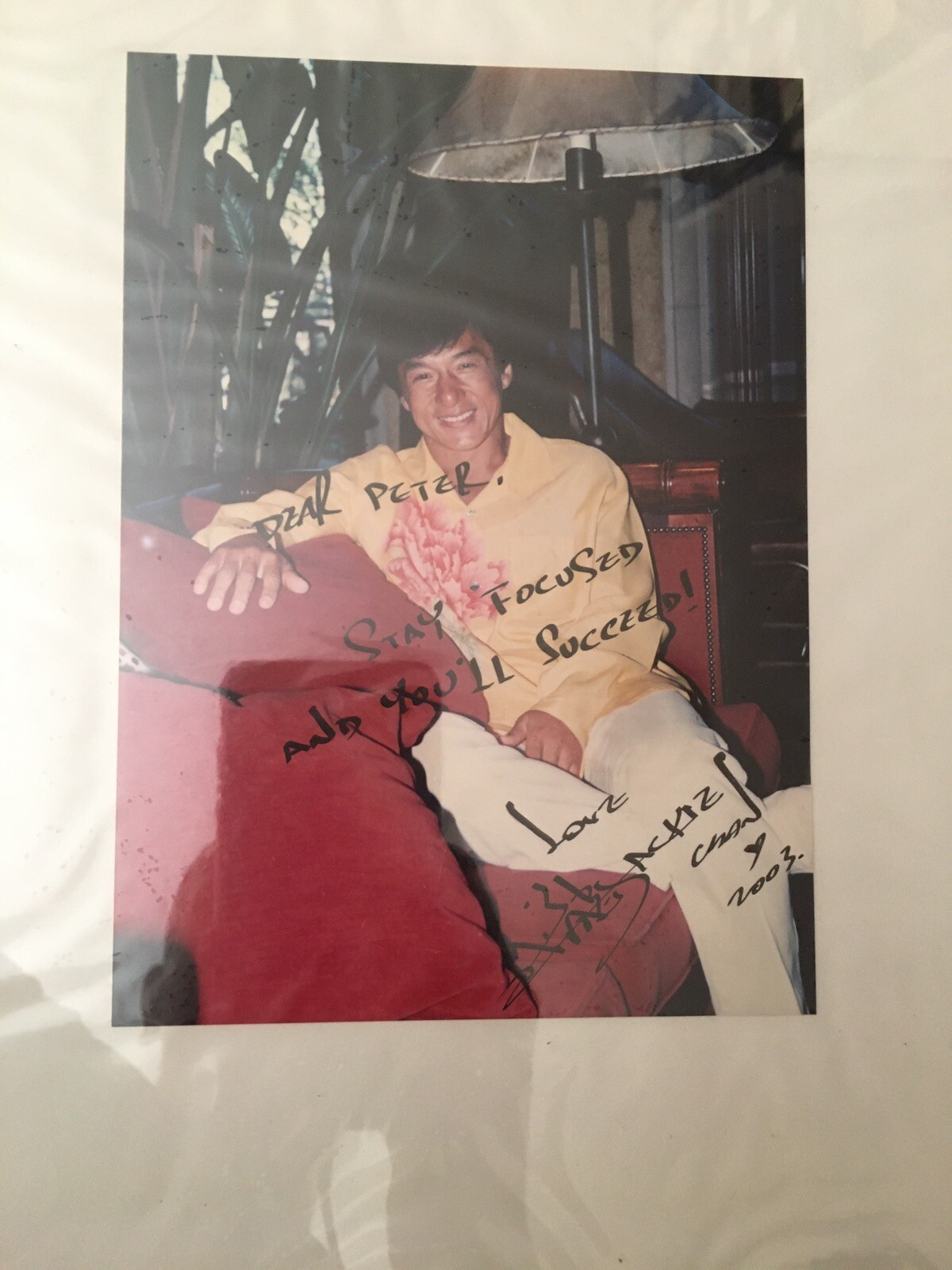 Personalized Autograph of Jackie Chan 2003 | eBay