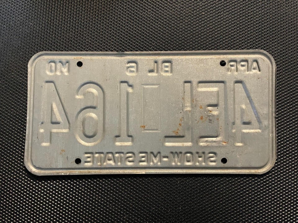 MISSOURI LICENSE PLATE 1996 TRUCK APRIL 4EL 164 | eBay