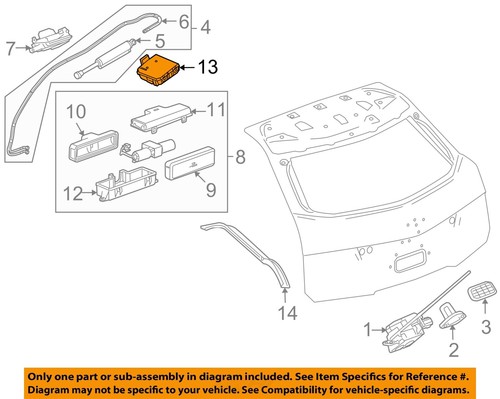 GM OEM Liftgate Tailgate Hatch-Module 20837686 | eBay