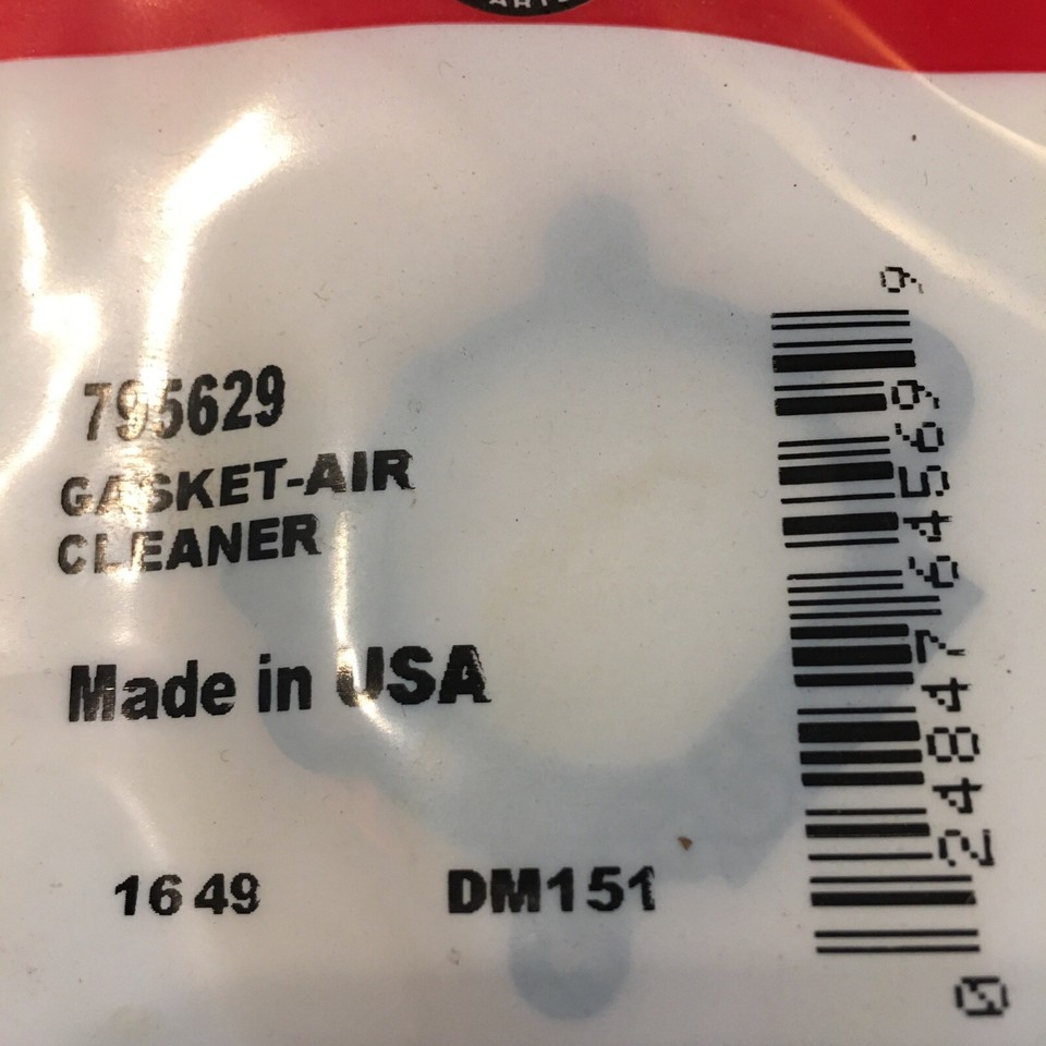 Genuine OEM Briggs and Stratton Replacement Air Cleaner Gasket, 795629 ...