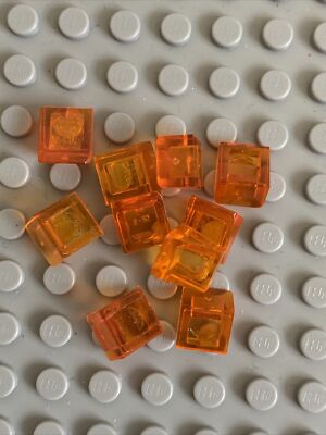 Lego 54200 Transparent Orange 1x1 Slope X10 Pieces | eBay