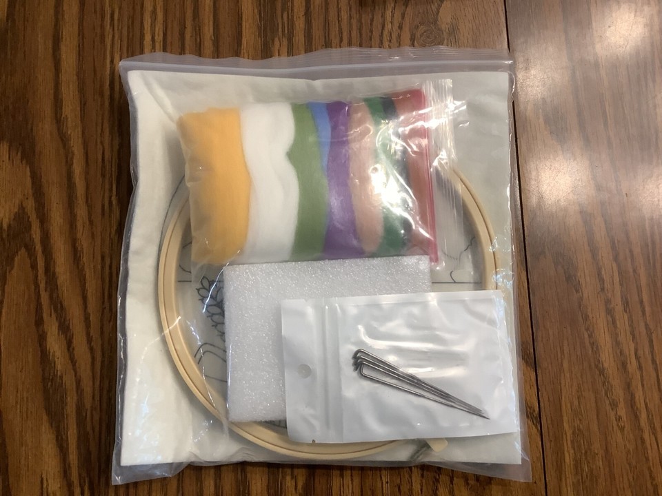 Fun New Needle Felting Kit for Beginners Felt Painting Kit with Wool ...