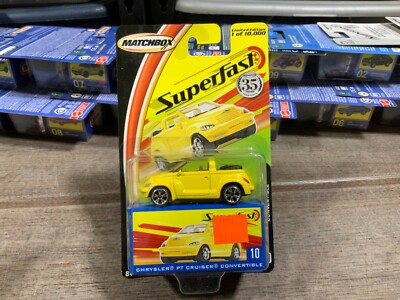 MATCHBOX SUPERFAST CHRYSLER PANEL PT CRUISER YELLOW | eBay