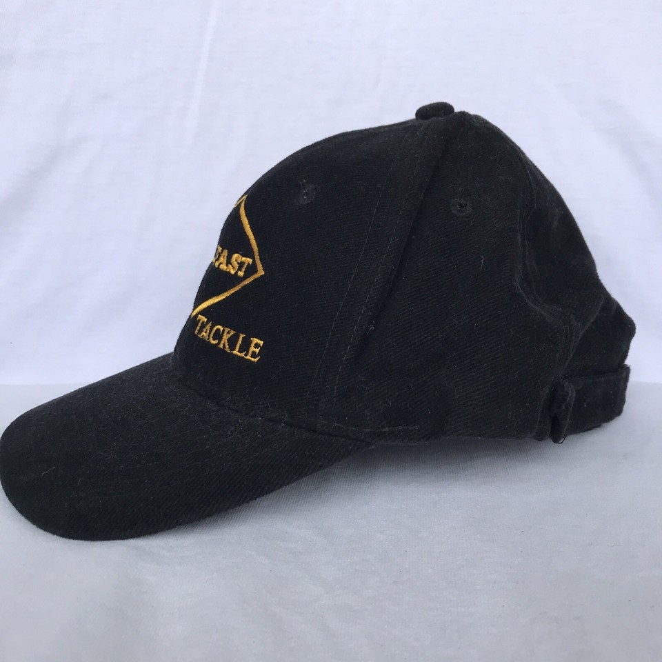 HOLDFAST FISHING TACKLE DAD CAP EMBROIDERED BLACK COTTON NORMCORE HAT ...
