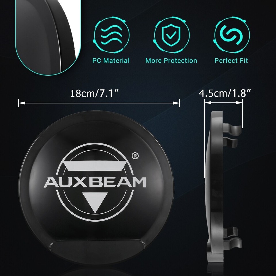 AUXBEAM 7" 240W LED Work Lights Pods Bar Spot Driving Lamp + Protective ...