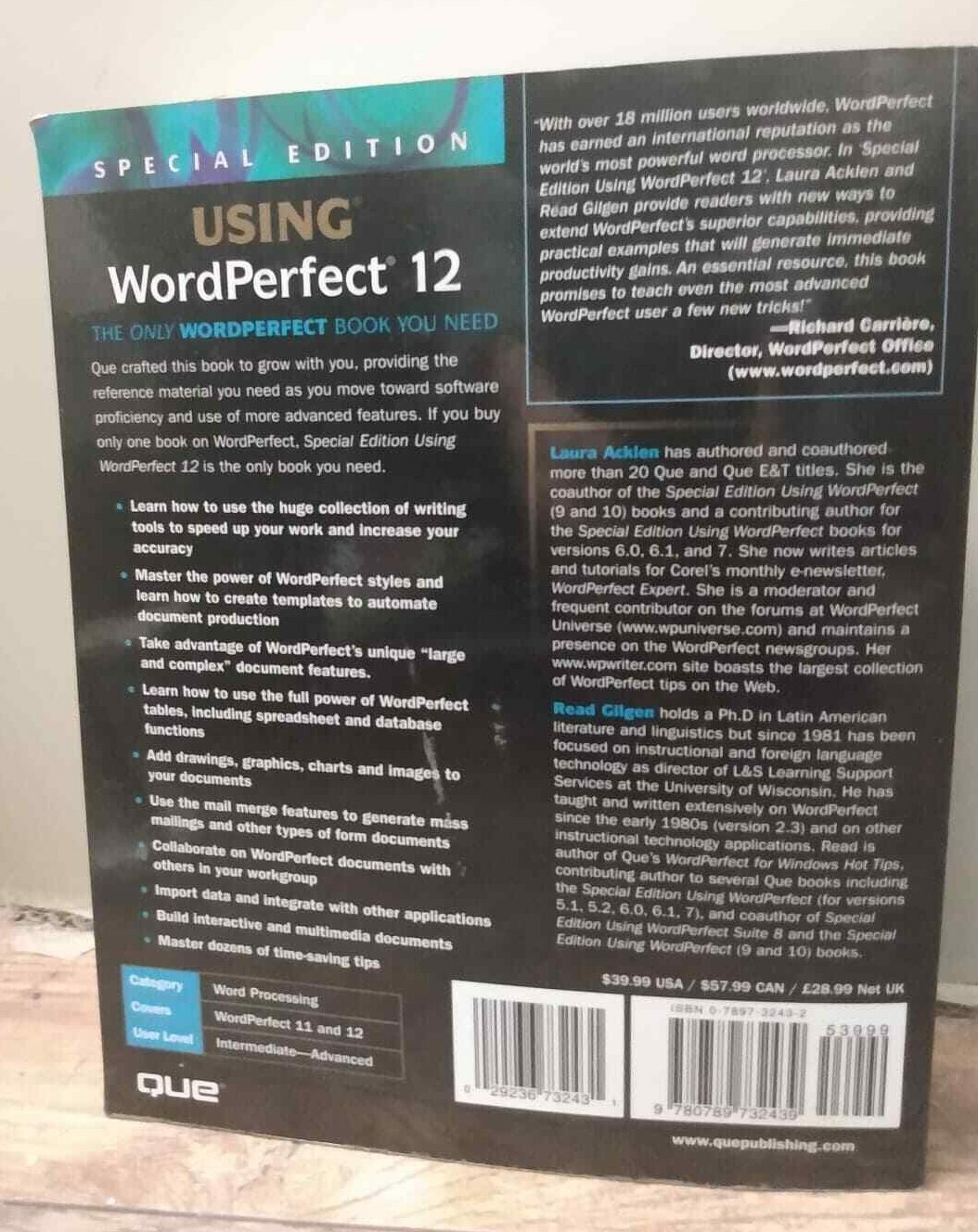 Special Edition Using Ser.: Using WordPerfect 12 by Laura Acklen and ...