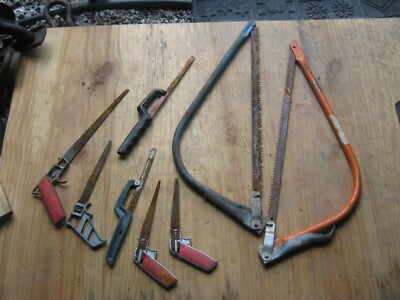 Stanley Assorted Vintage Hack Saws Metal & Plastic Handle Old Shop Key ...