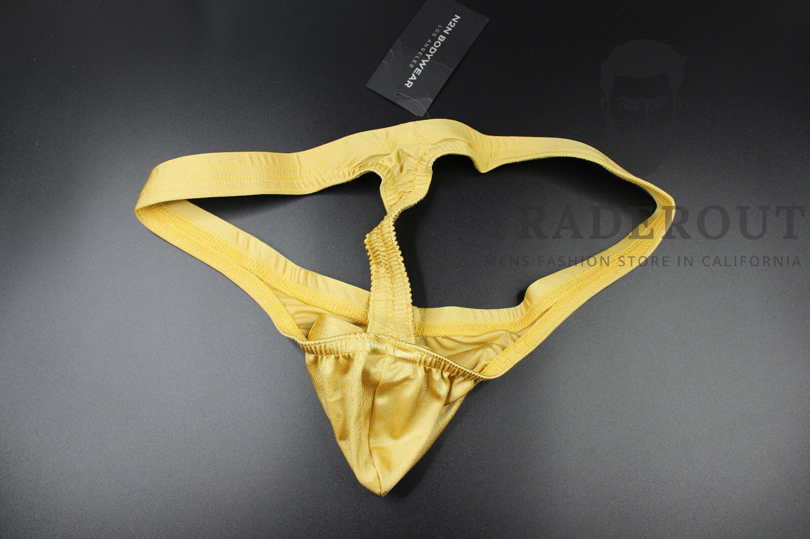 N2N Bodywear Men gold Maverick nylon Swim Thong G-string swimwear size ...
