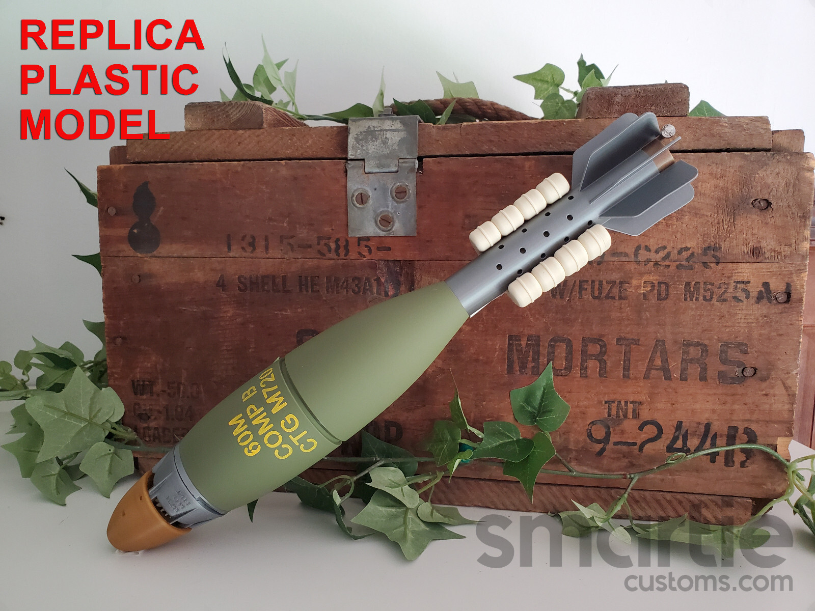 FAKE M720 60mm Mortar Shell Round - Plastic Replica | eBay