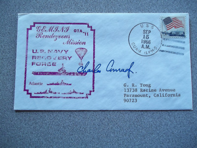 Charles Conrad Autographed (Autopin) Gemini 11 Cover | eBay