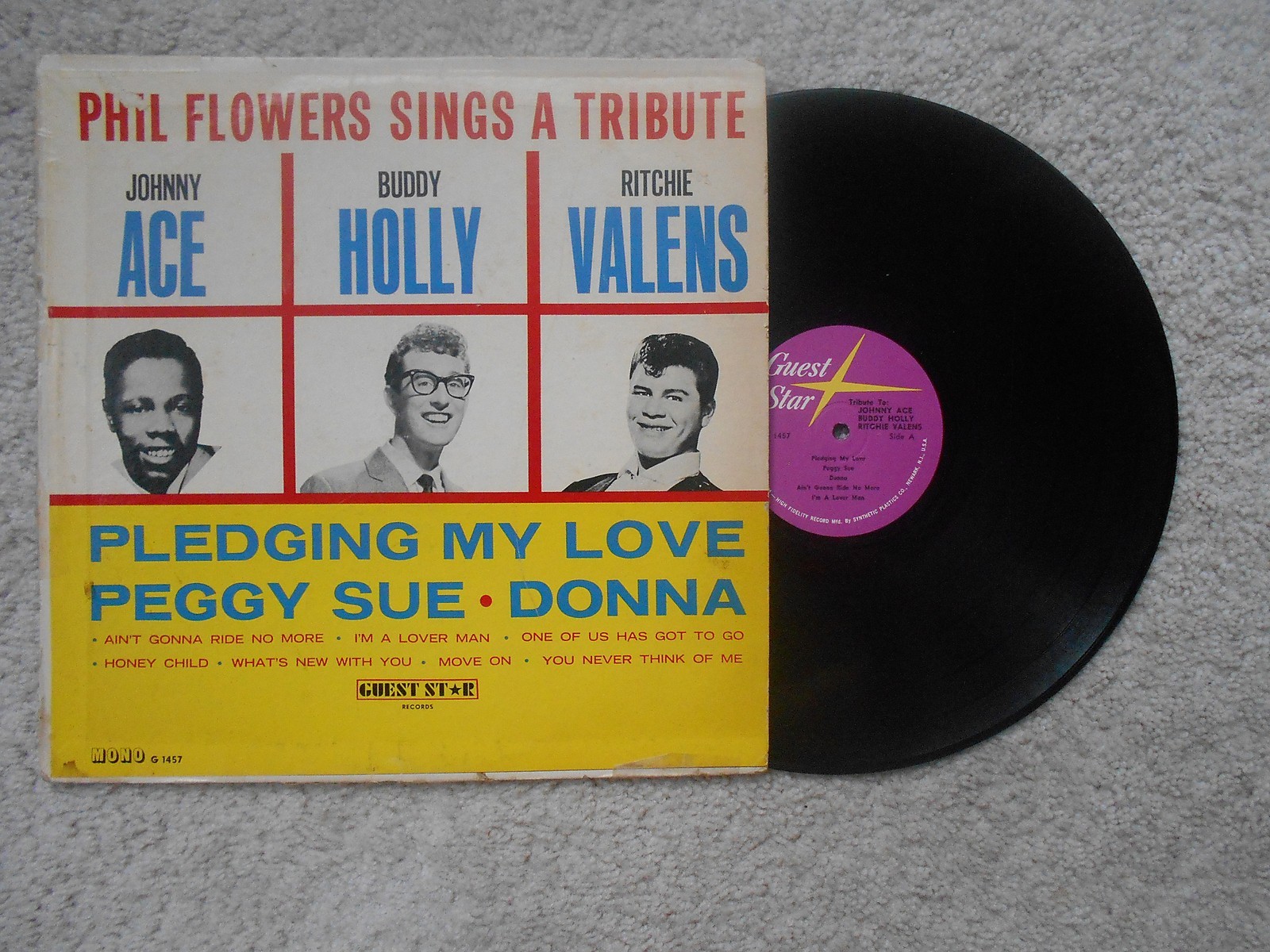 Phil Flowers R&R LP(Guest Star G 1457) Phil Flowers Sings A Tribute ...