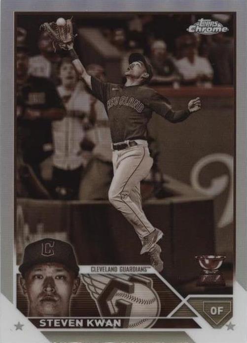 2023 Topps Chrome - Steven Kwan #107 Sepia Refractor for sale online ...