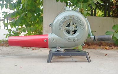 Antique Forge Furnace Vintage Blacksmith Tool Hand Blower Fan Pedal ...