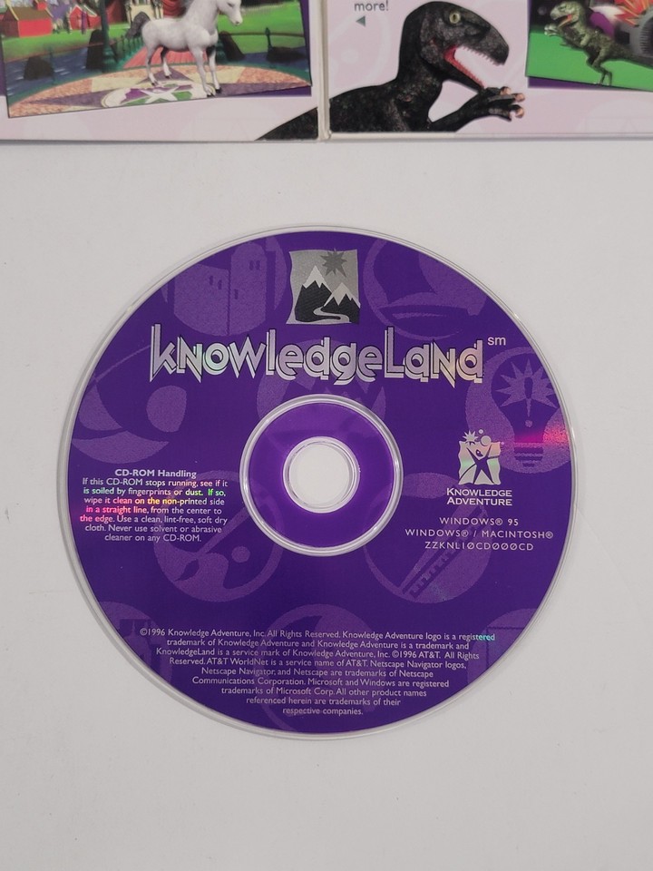 KnowledgeLand Educational CD-ROM Windows 95 Macintosh Learning Game | eBay