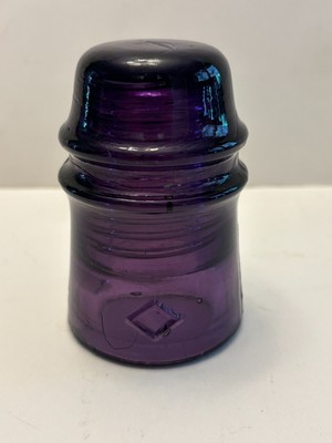 CD 121 Diamond Royal Purple glass insulator | eBay