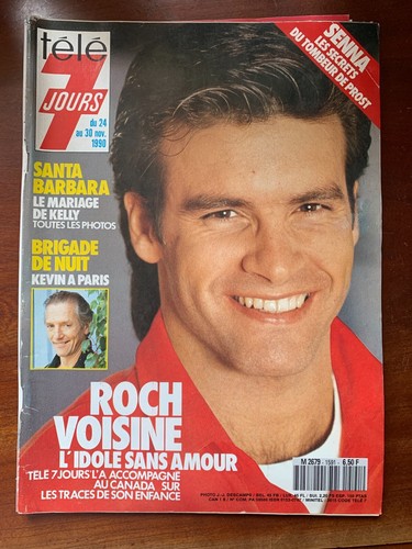 Télé 7 Jours 24/11/1990: Roch Voisine/ Santa Barbara/ Senna les secrets ...