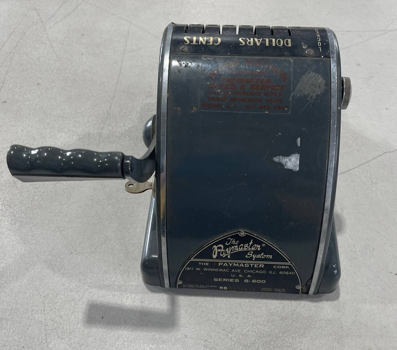 Vintage Paymaster Ribbon Check Writer Series S-600 | eBay