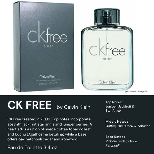 CK FREE by Calvin Klein for men 3.4 oz edt Cologne New in Retail BOX | eBay