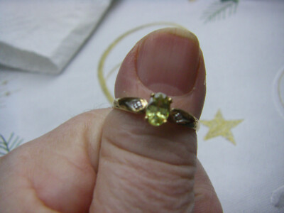 Sphen-Goldring, Capelinha-Sphen aus Brasilien Echtschmuck von Juwelo ...