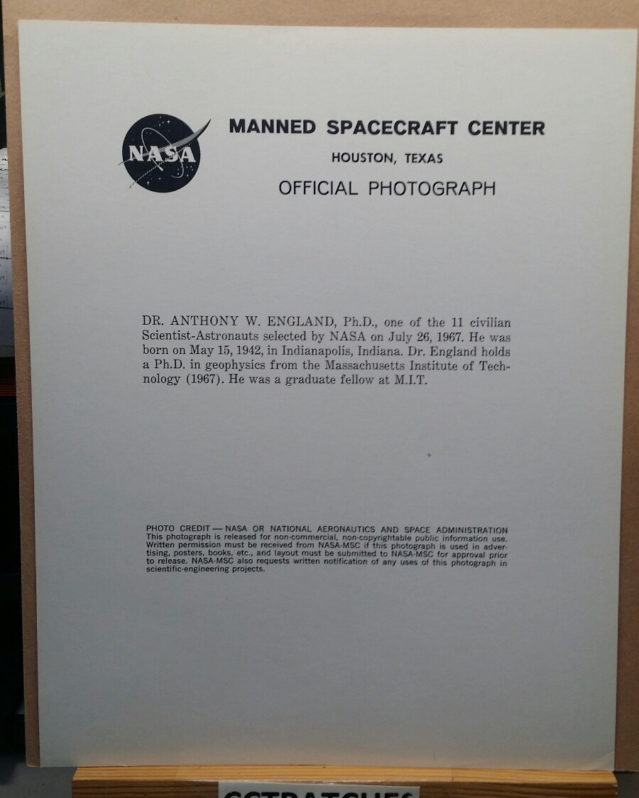 NASA ASTRONAUT DR. ANTHONY W. ENGLAND (TONY) AUTOGRAPHED PHOTO 8X10 | eBay