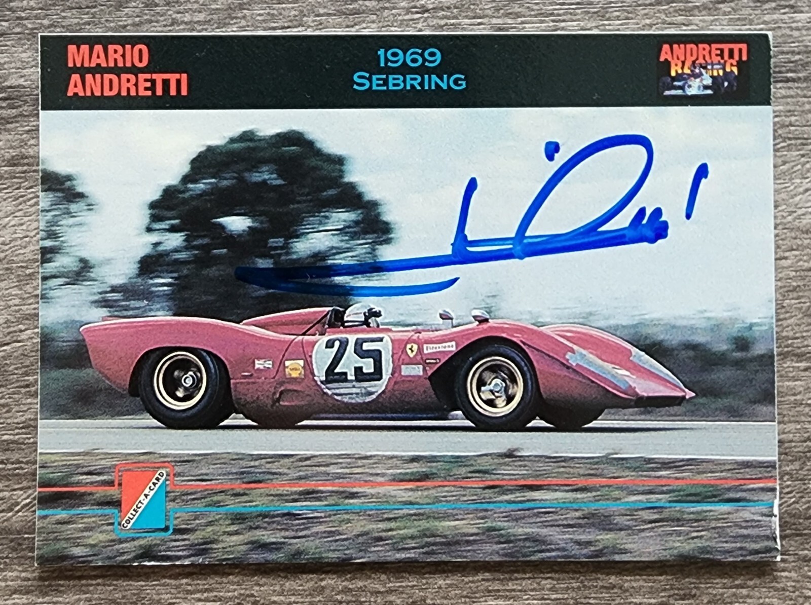 Mario Andretti Signed 1992 Andretti Racing Card #65 Auto Indy Car ...