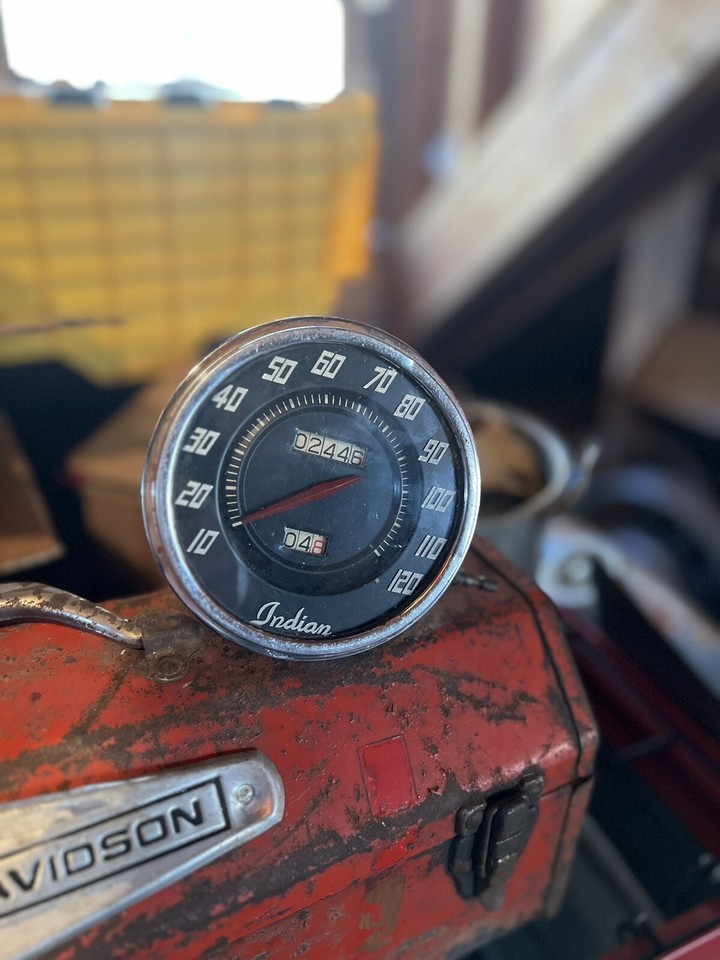 1950s Indian Motorcycle Speedometer | Vintage | Indian