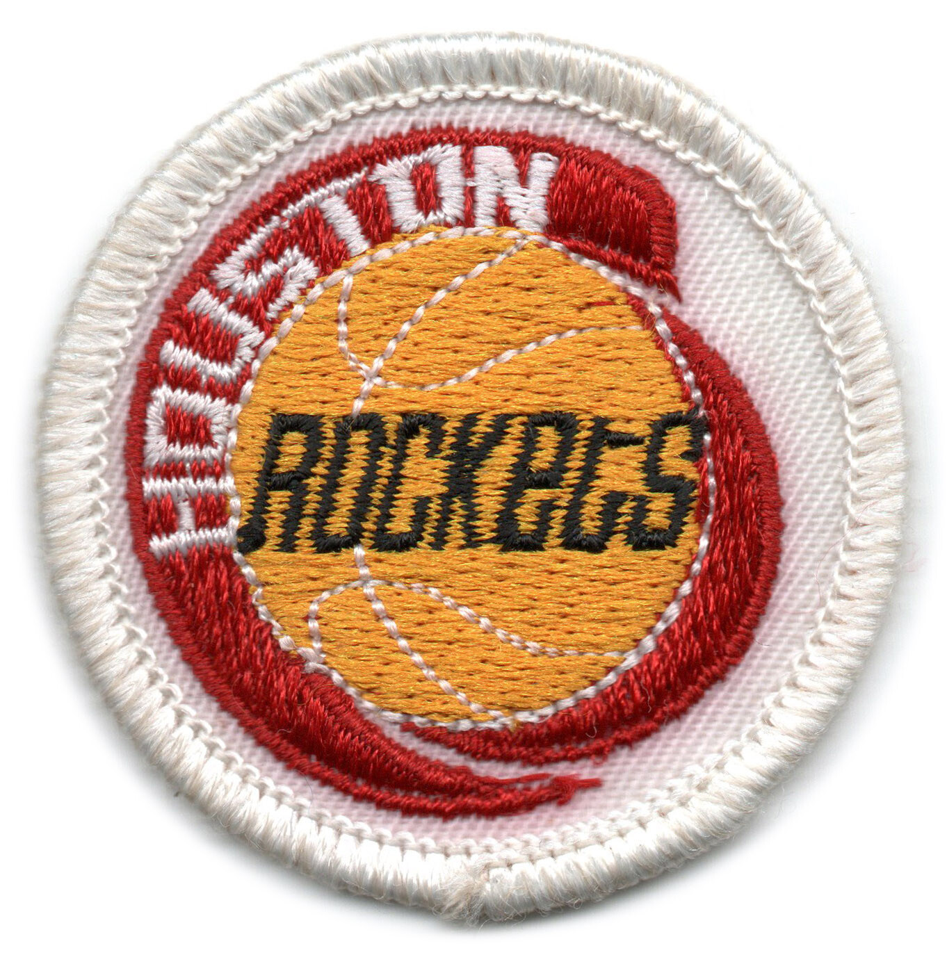 1985 ERA HOUSTON ROCKETS NBA BASKETBALL VINTAGE 2" ROUND TEAM LOGO ...