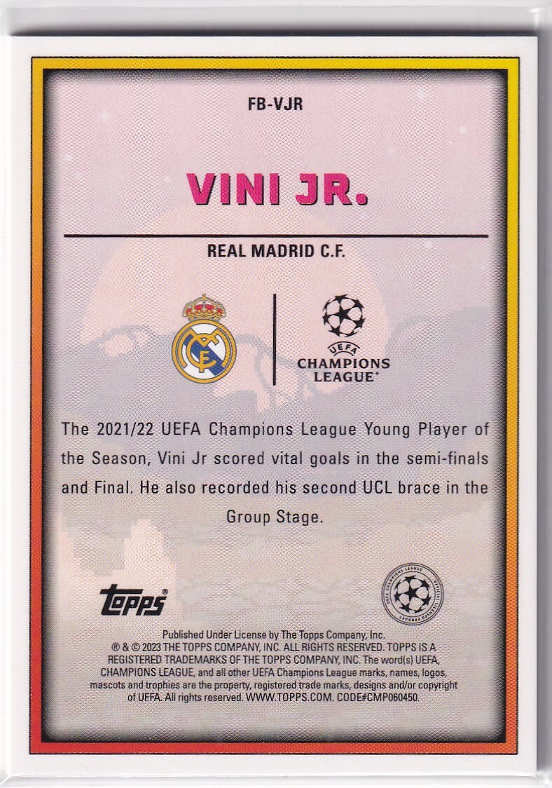 Topps UCL Super-Stars 22/23 Nr. FB-VJR Vini Jr. Final Boss | eBay UK