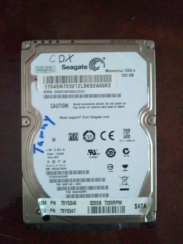 Seagate ST9320423AS 320GB, Internal, 7200 RPM, 2.5" Hard Drive, Storage ...