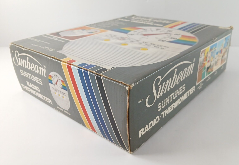 Vintage Sunbeam SUNTUNES Retro Rainbow Portable AM/FM Radio ...