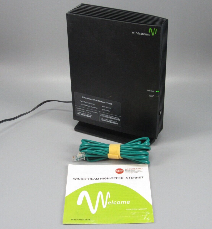 Windstream T3200 Wi-Fi Modem Wireless Gateway Router w/ Ethernet ...