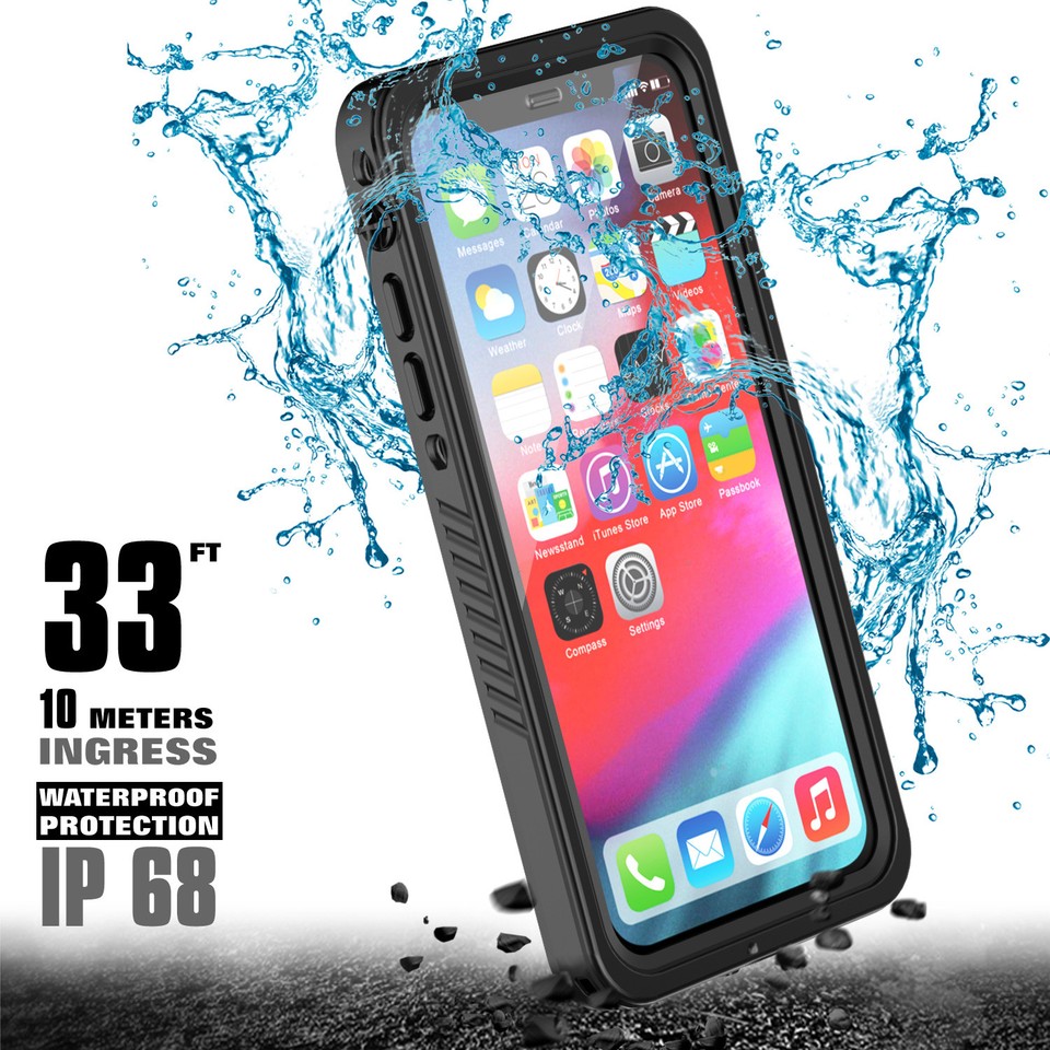 For iPhone XS Max XR X Case Waterproof Shockproof Protective Defender ...
