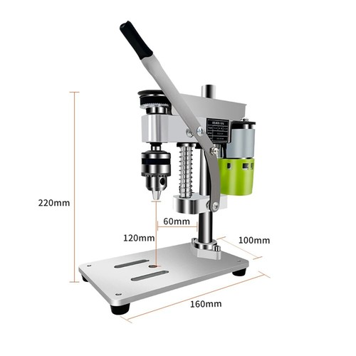 Micro Desktop Drill Set Household DIY Mini Punching Drilling Machine w ...