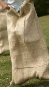5 x Adults Sack Race Extra Large Hessian Sacks Ideal for Garden Games ...