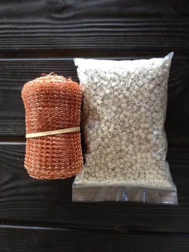 1 Liter Raschig Rings 1/2 Lb Copper Mesh Reflux Column Packing ...