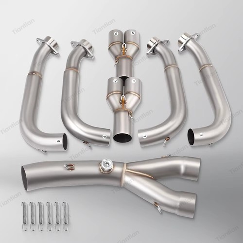 For Yamaha R6 2006-2020 YZF-R6 YZFR6 Exhaust 51mm Slip-On Header Mid ...