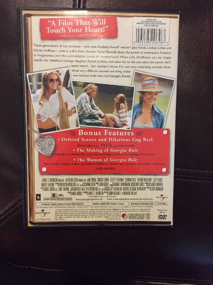 Georgia Rule (DVD, 2007, Widescreen) 25195006583| eBay