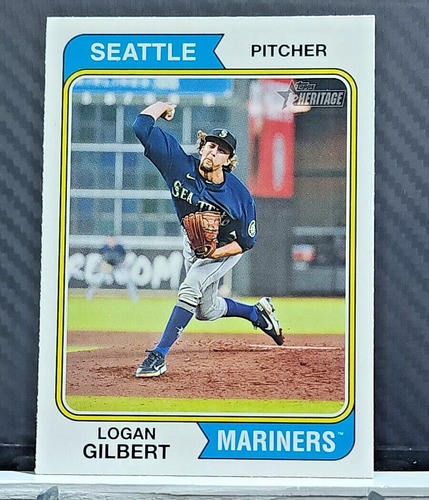 Logan Gilbert 2023 Topps Heritage #247 - Mariners | eBay