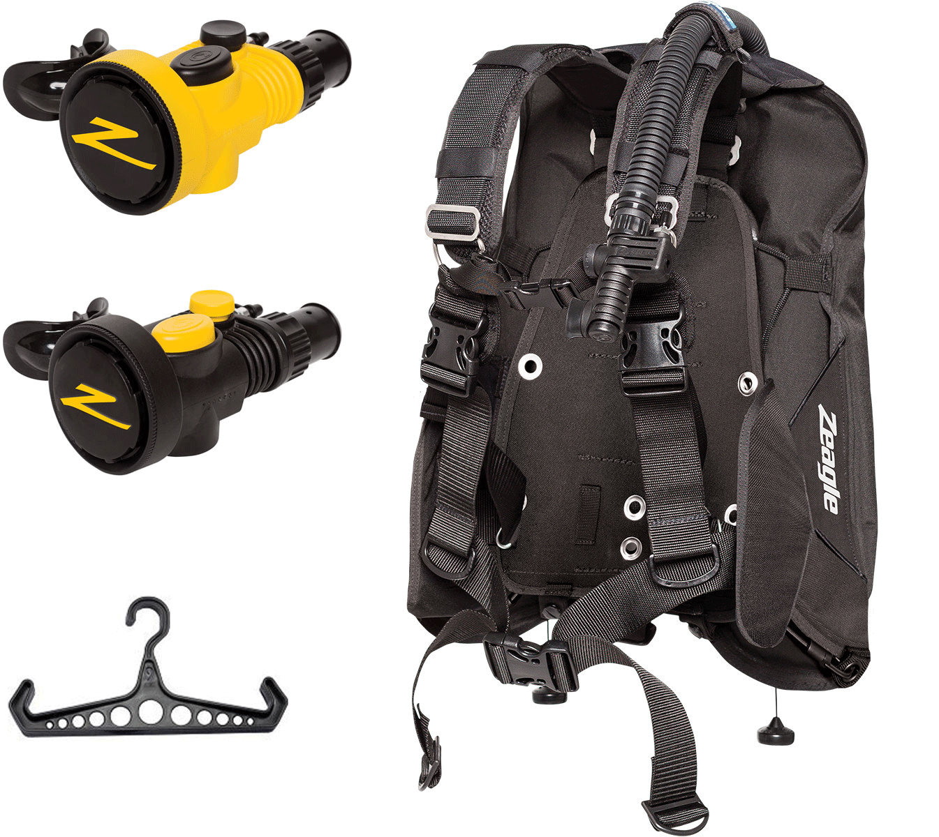 Zeagle Express Tec Deluxe BC Vest w/Octo Z II Octo/Inflator & Free BC ...