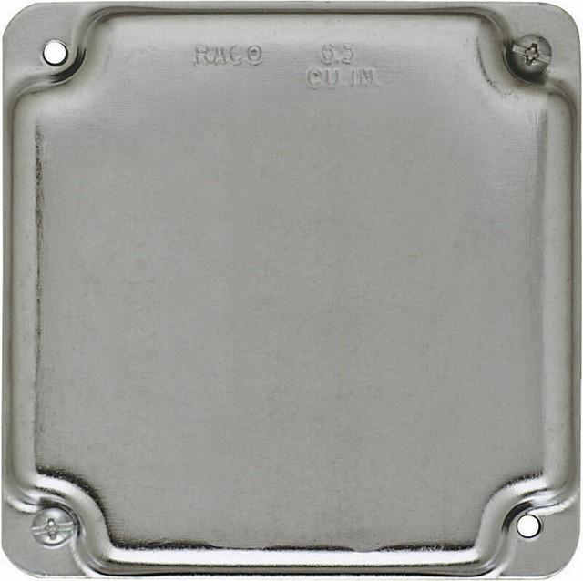 RACO 804C 4 In. Square Exposed Work Blank Cover No Holes on Face for ...