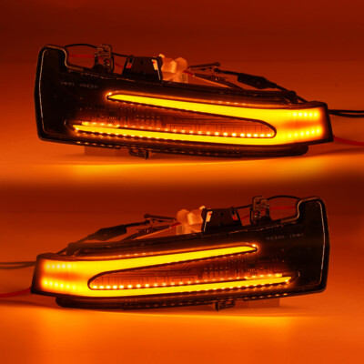 Sequential LED Side Mirror Turn Signal Light for Mercedes Benz C E S ...