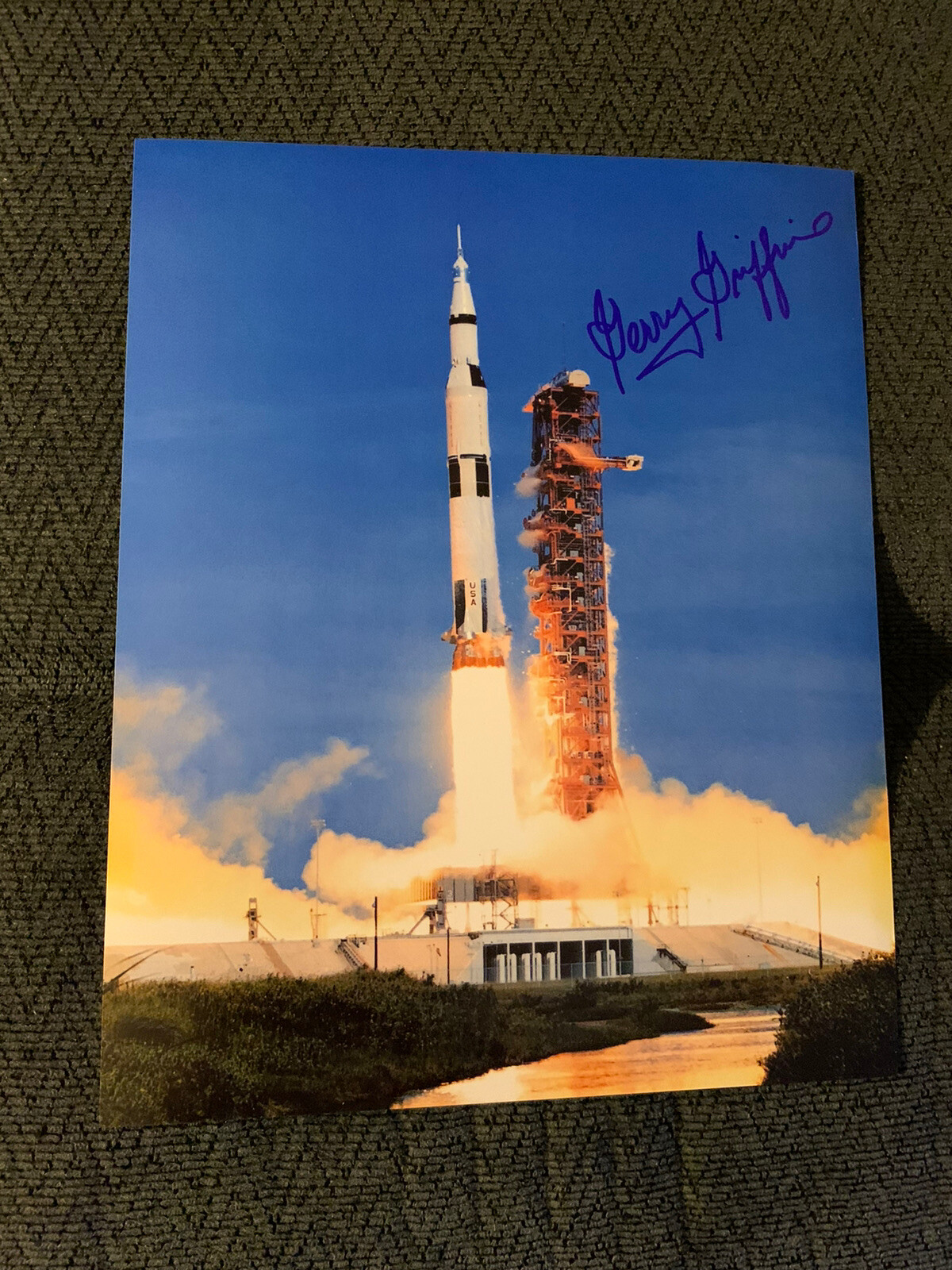 Gerald Gerry Griffin Signed 8 X 10 Photo Autographed NASA Flight ...