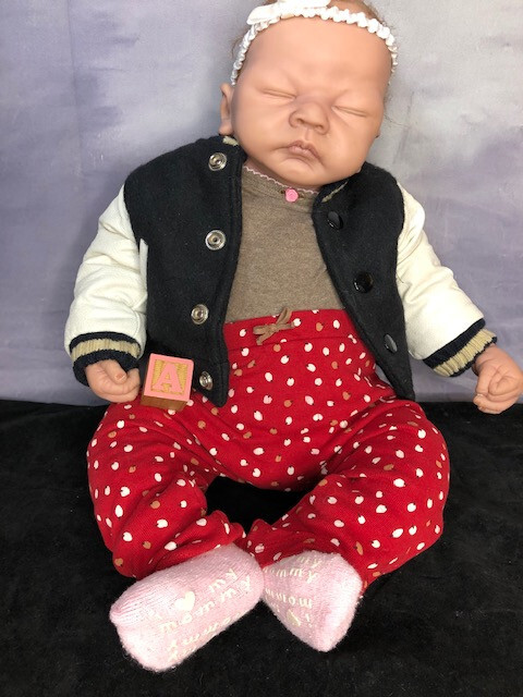 ADG " School Days Emily " So truly real doll REAL LEATHER WOOL VARISITY ...