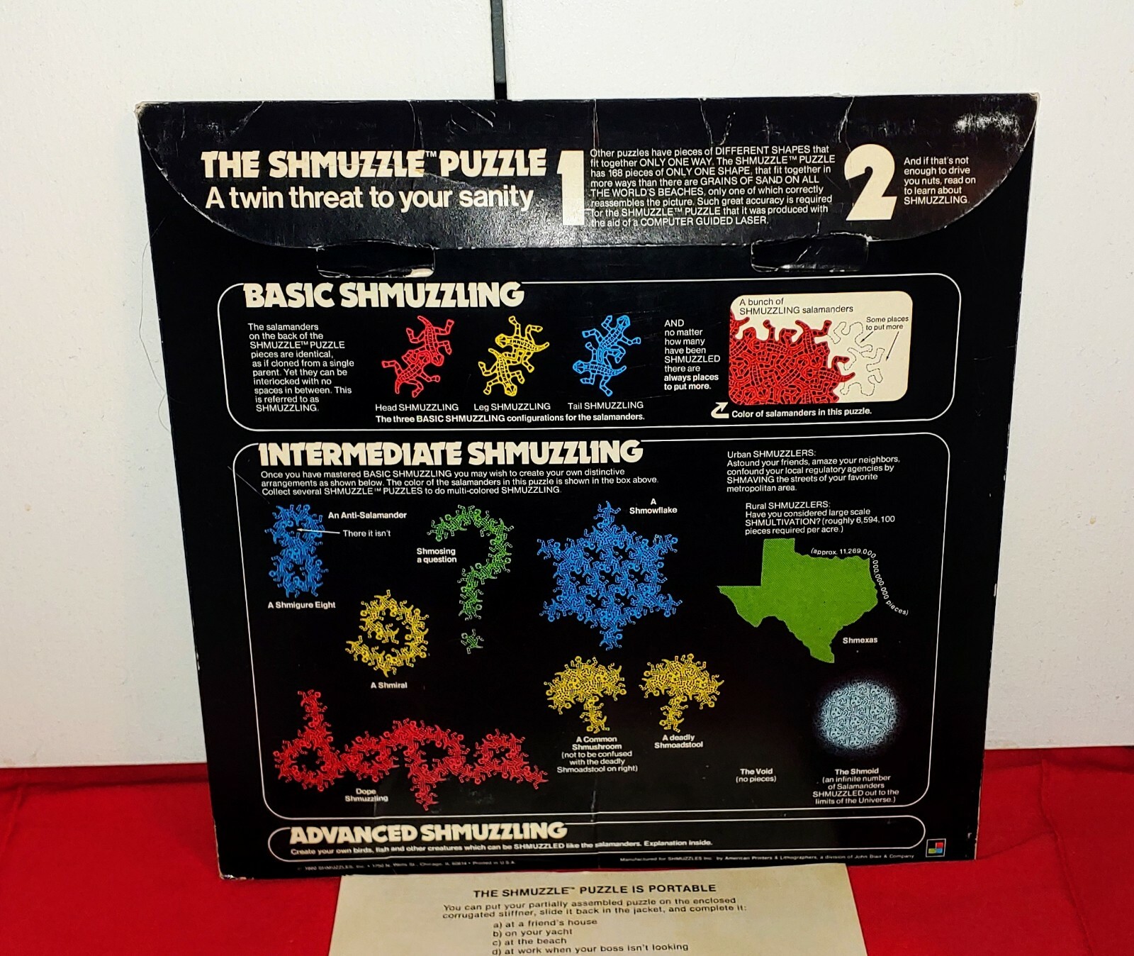 1979 SHMUZZLE PUZZLE - "THE KISS" 168 Pieces Complete Vintage Retro ...