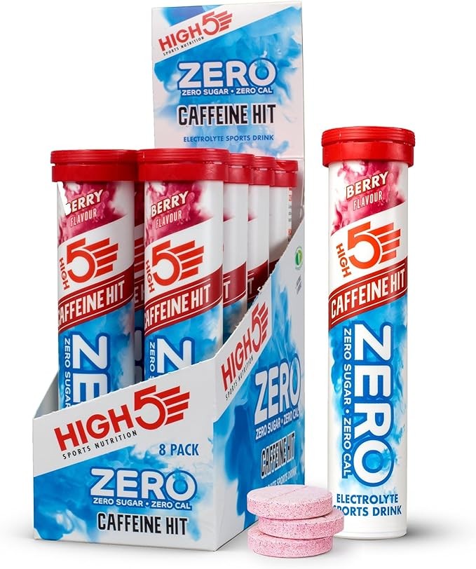 HIGH5 ZERO Caffeine Hit ElectrolyteTablet - Berry, 160 Tablets (20x ...